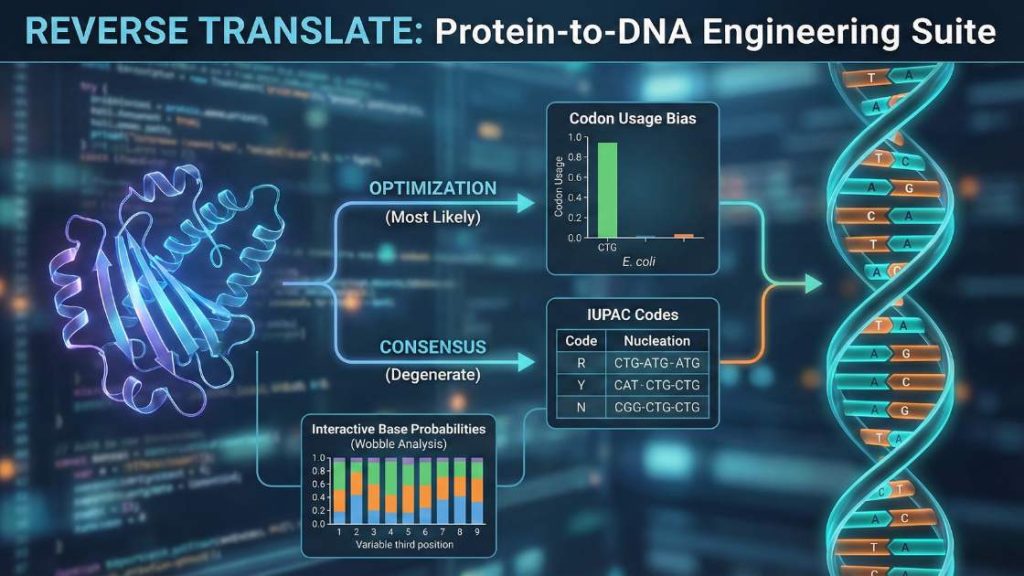 Reverse Translate Tool | Convert Protein to DNA - Free & Online